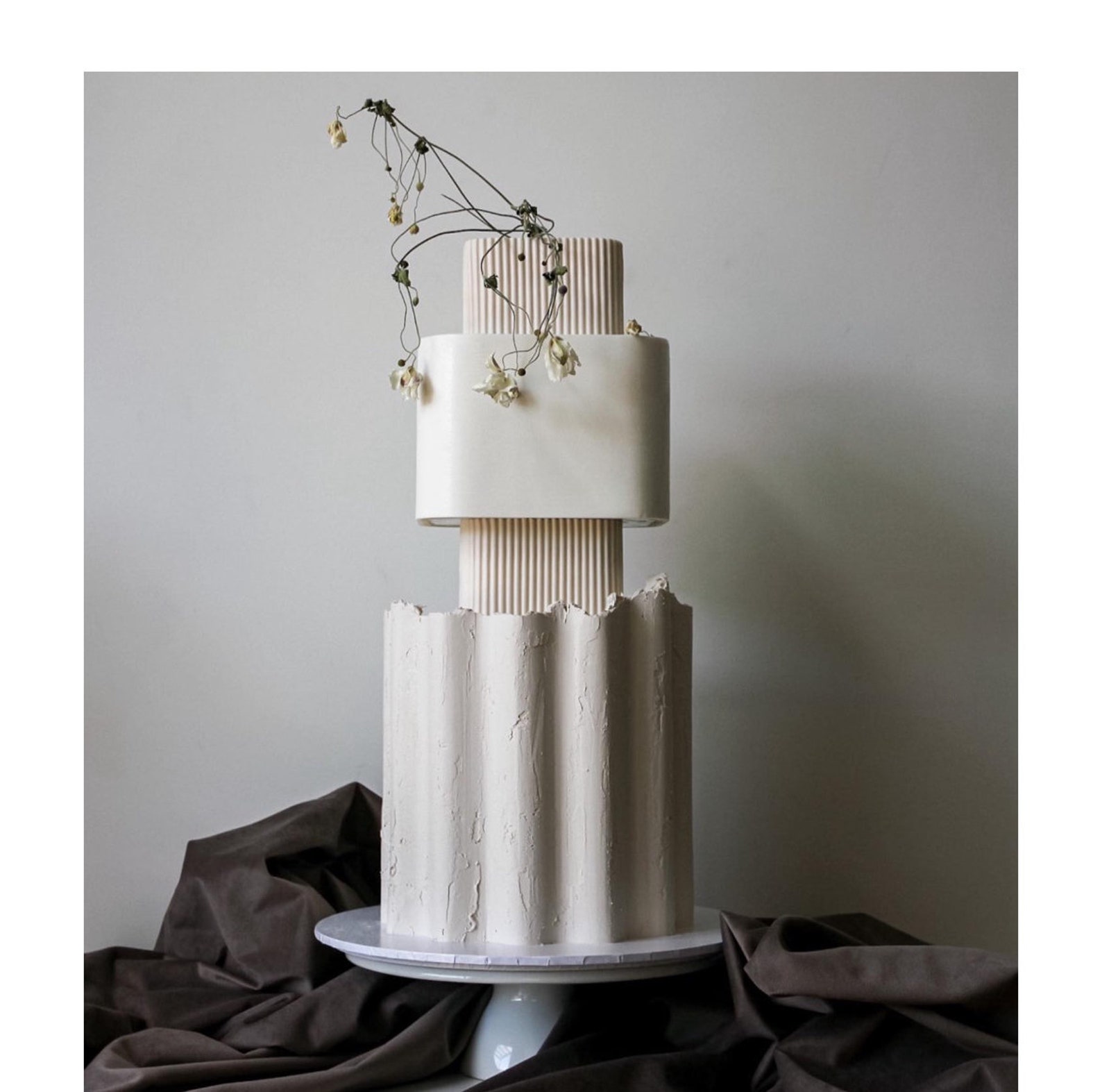 Original Corrugated Cake Shaper Acrylic Cake Guide Buttercream Ganache ...