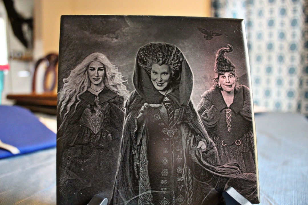 Laser Engraved Tile/hocus Pocus/laser Art - Etsy