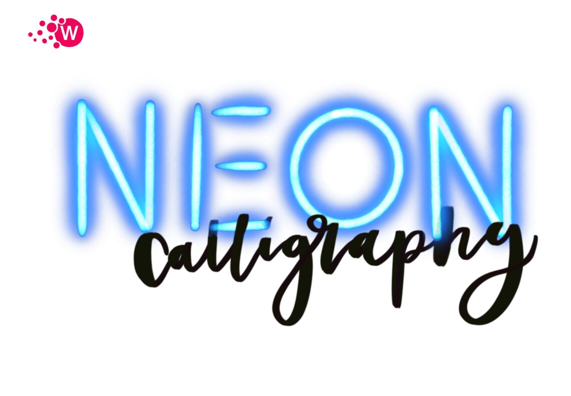 Neon Calligraphy Brush Procreate - Etsy