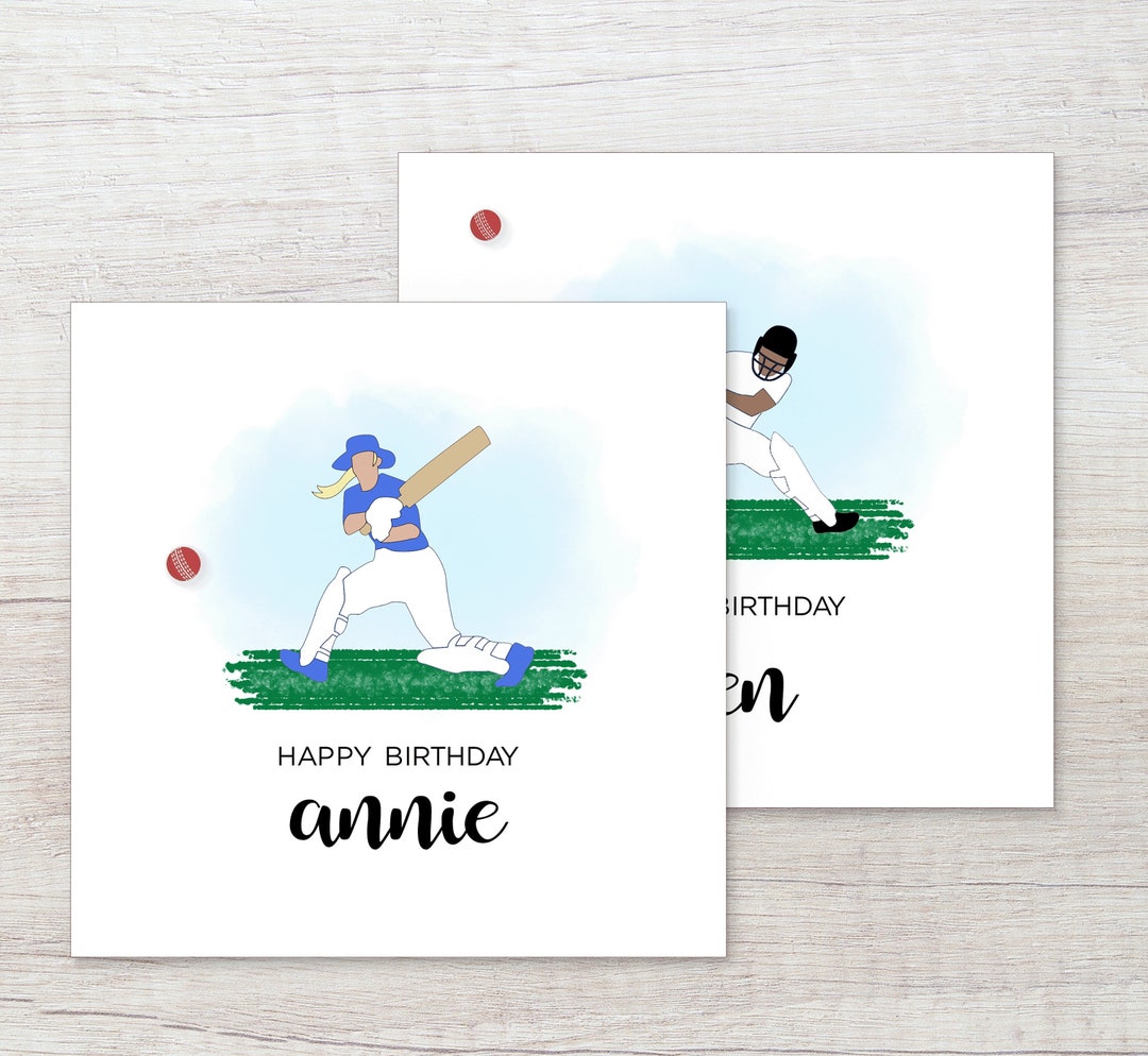Cricket Birthday Card • Birthday Card for Cricketers • Children's Card ...