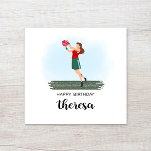 Netball Birthday Card • Netball Players Birthday Card • Netball Card ...