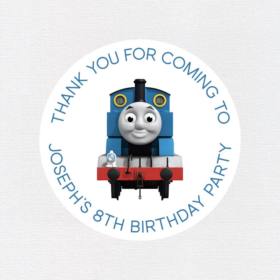 Personalised Glossy Thomas the Tank Engine Stickers • Train Stickers ...