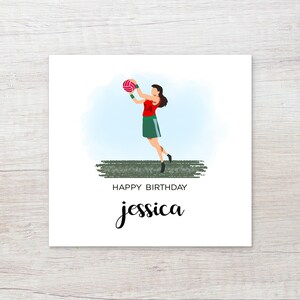 Netball Birthday Card • Netball Players Birthday Card • Netball Card ...