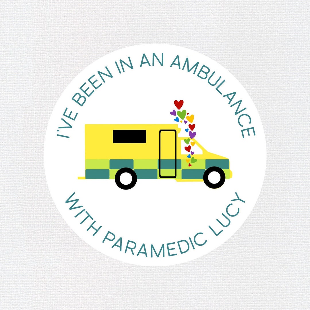 Personalised Glossy Ambulance Stickers • Ambulance Stickers • NHS ...