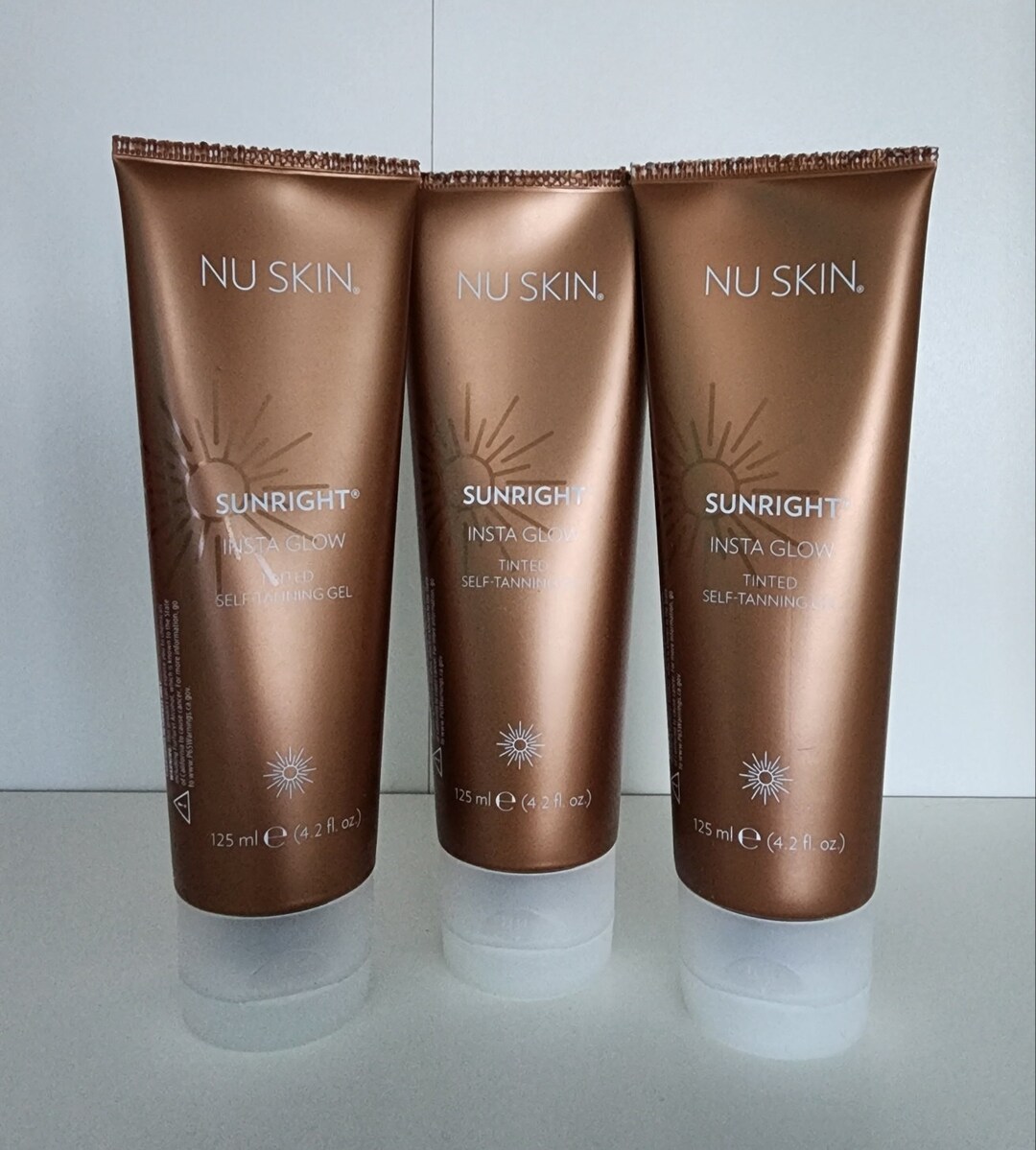 3-PACK Sunright Insta Glow Self-tanning Gel Exp 07/2026 Authentic Brand ...