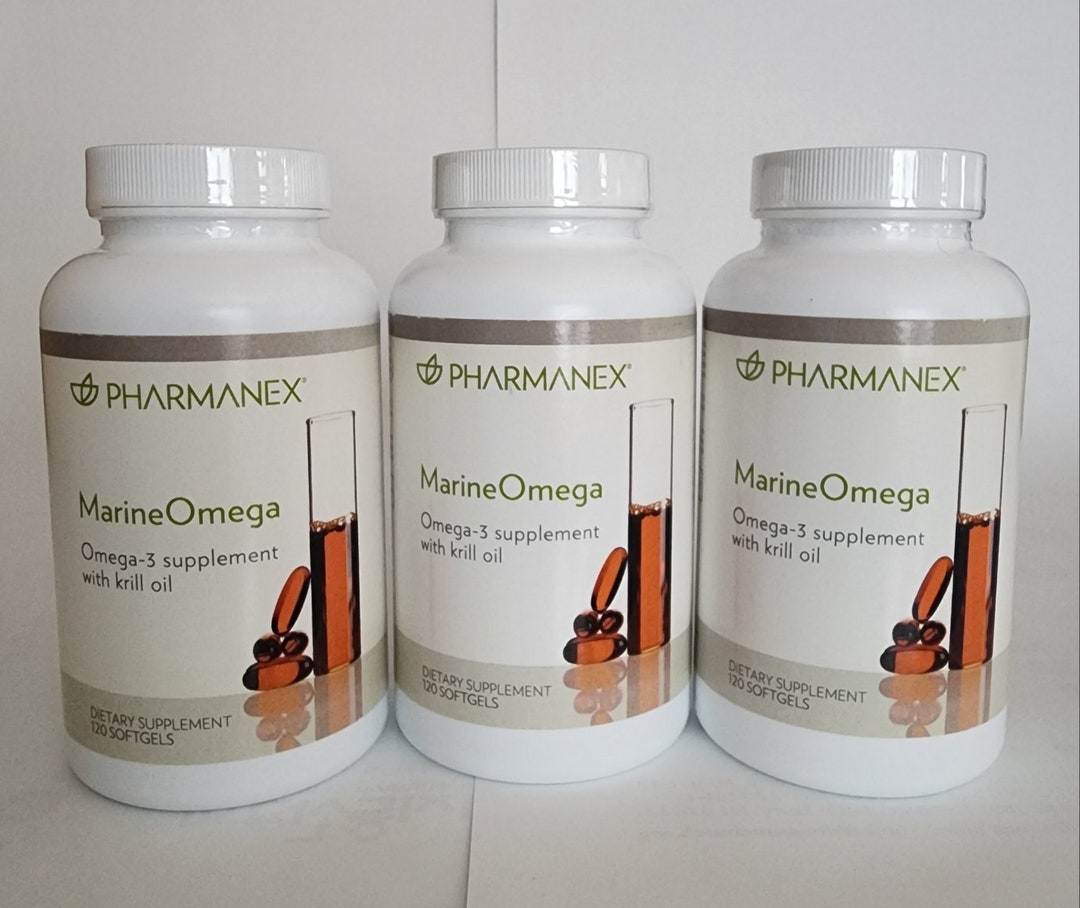3-PACK Nu Skin Pharmanex Marine Omega 120 Softgels Exp 09/2024 - Etsy