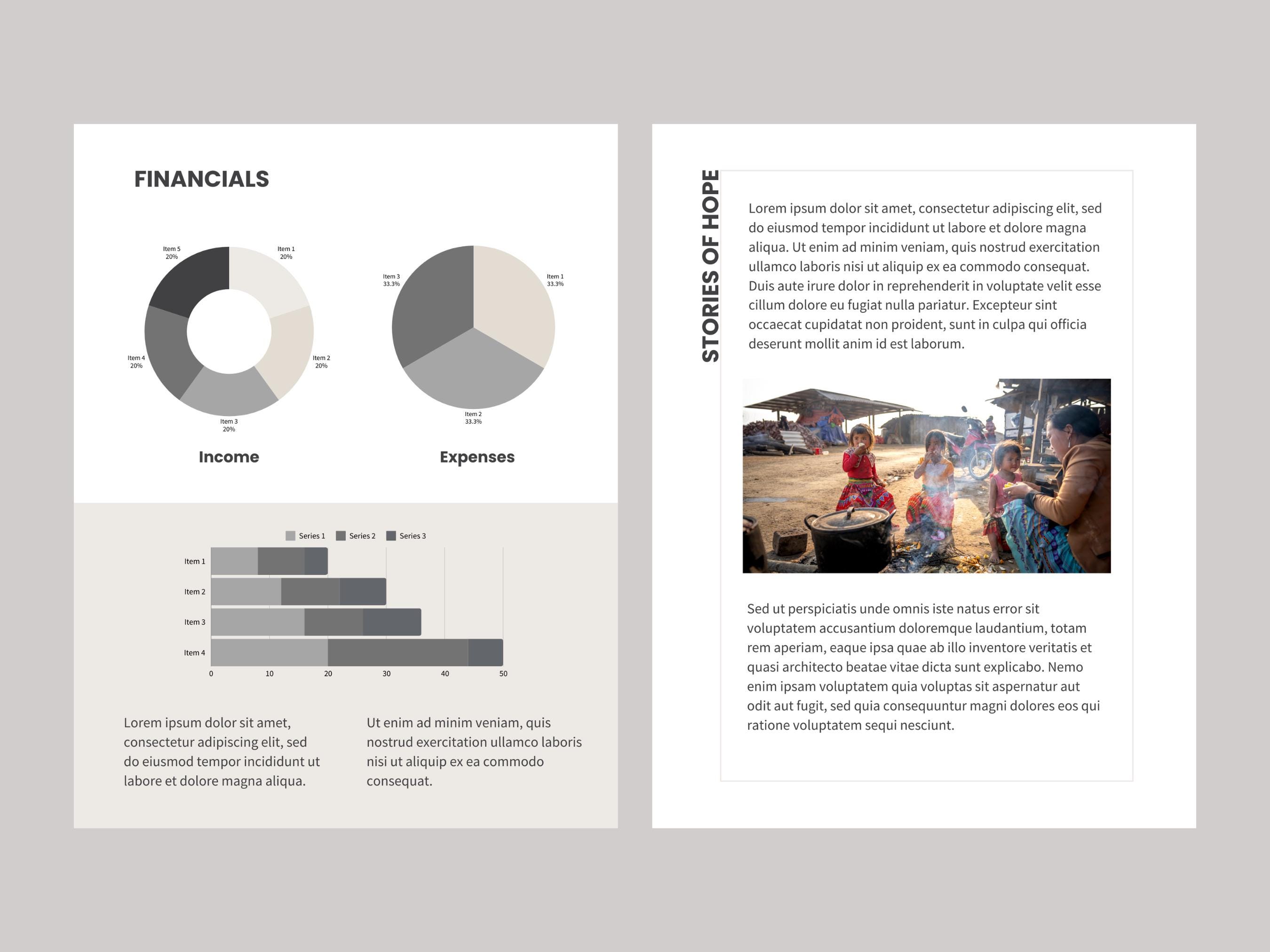 Non-profit Impact Report Digital Download | Editable Canva Template ...