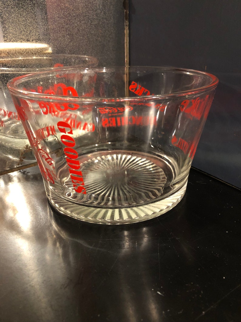 Vintage Coca Cola/coke Glass Snack Candy Pretzel Munchies Bowl - Etsy