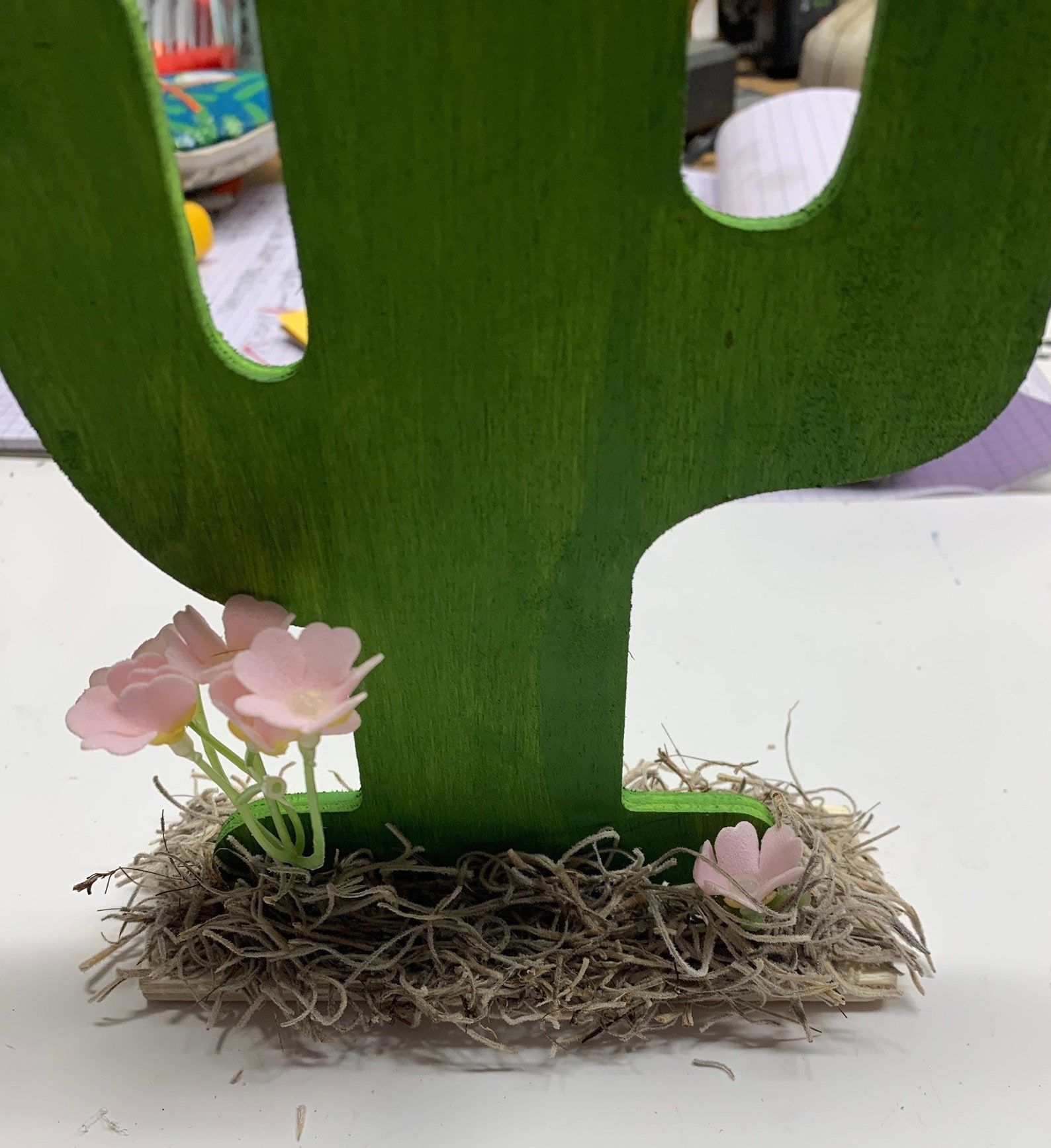 Wooden decorated cactus | Etsy