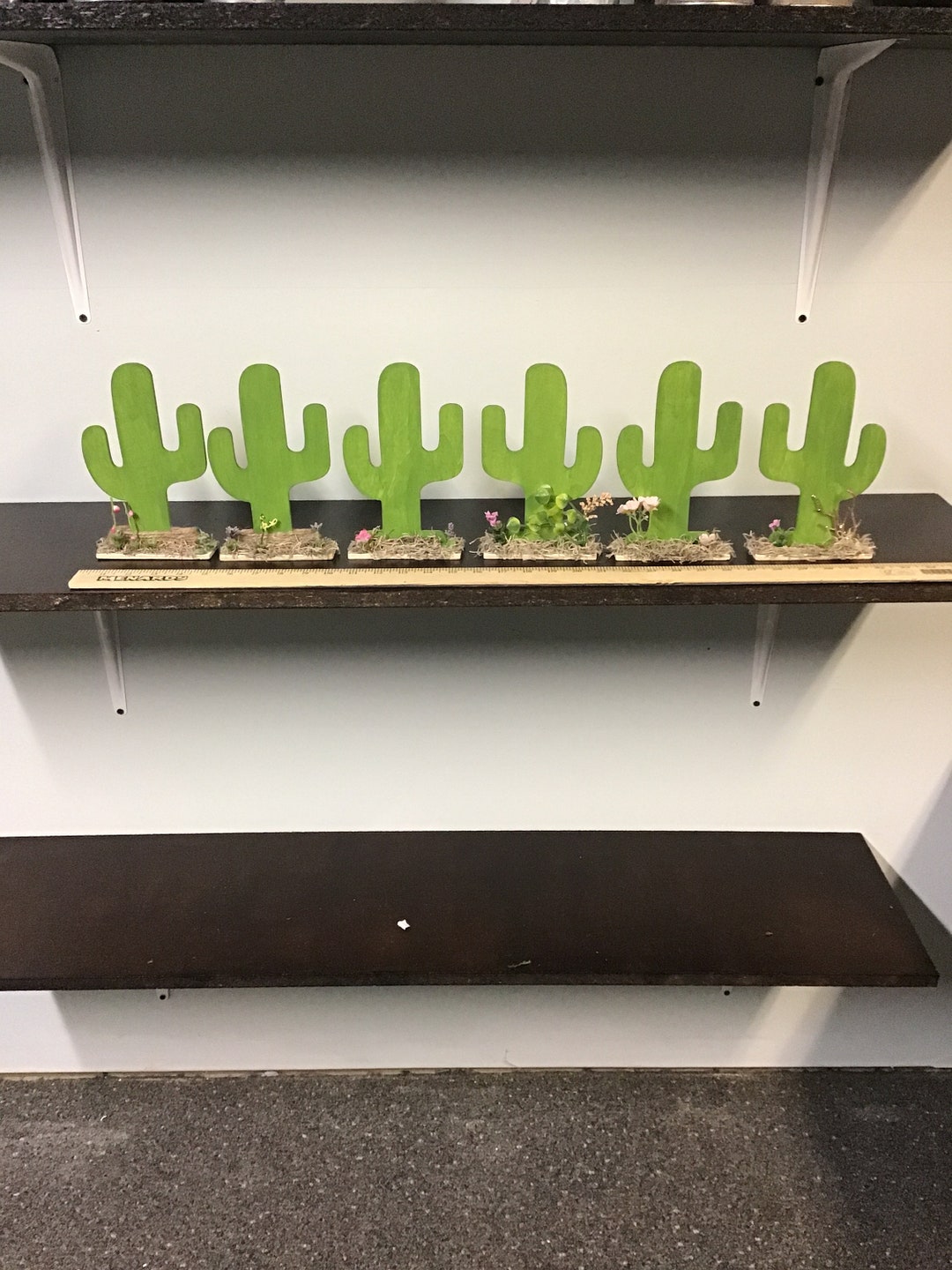 Wooden Decorated Cactus - Etsy
