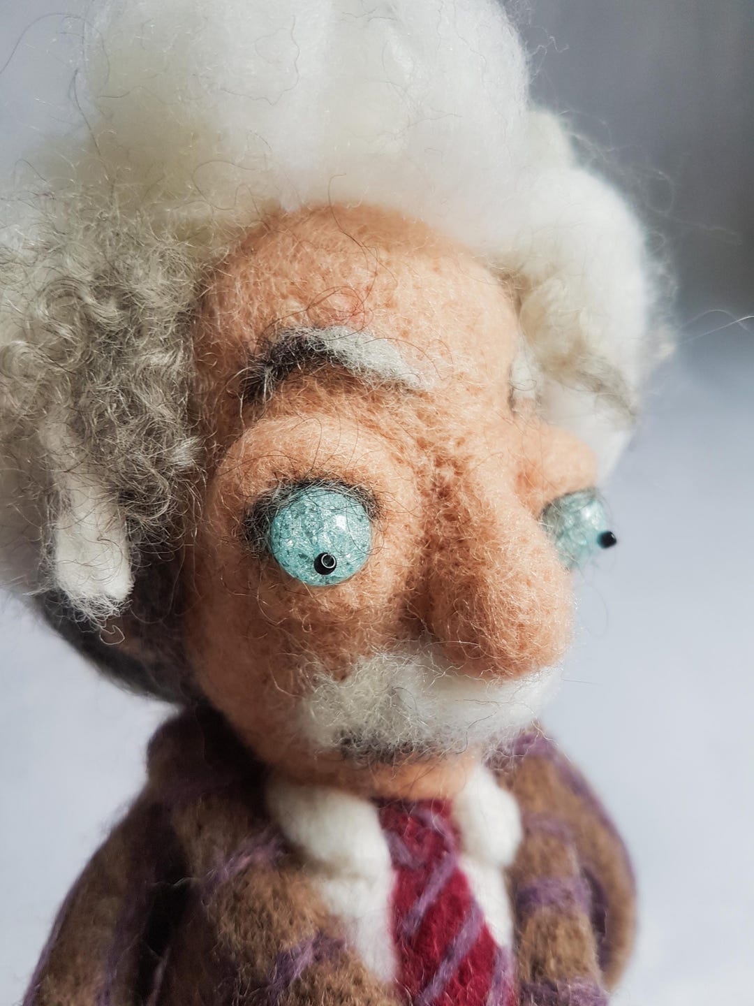 Albert Einstein Scientist Doll Handmade Needle Felted Figurine - Etsy