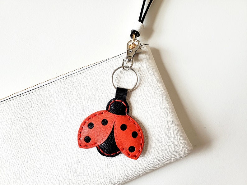 Lady Bug Leather Purse Charm Cute Bag Charm Miraculous - Etsy