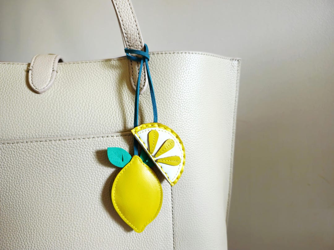 Lemon Handbag Charm Kawaii Keychain Leather Handbag Decor Farmers ...