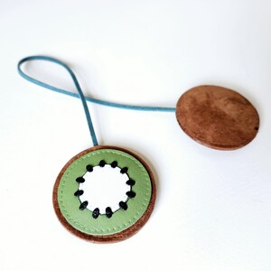 Kiwi Handbag Charm, Kawaii Fruit Purse Charm, Leather Handbag Decor ...