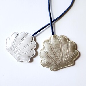 Handmade Shell Bag Charm Seashell Keychain Ocean Lover Gift Leather ...