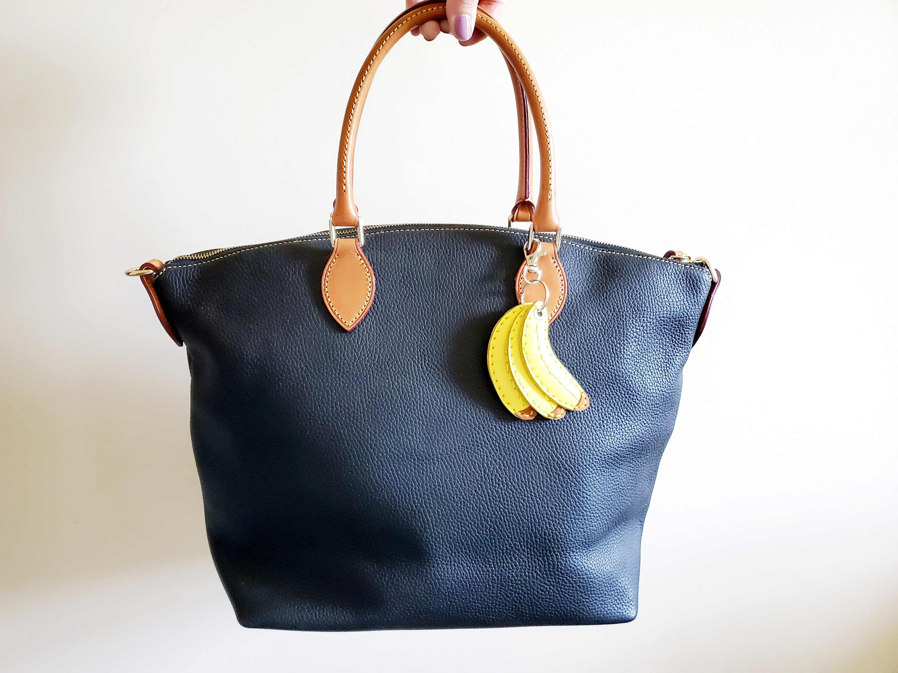 Banana Decor Handbag Charms Leather Purse Charm Banana Handbag Charm ...