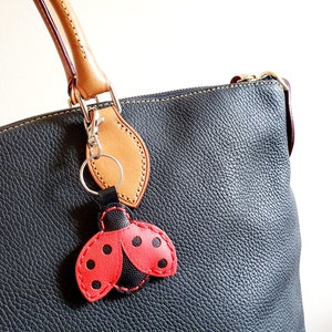 Lady Bug, Leather Purse Charm, Cute Bag Charm, Miraculous Ladybug ...