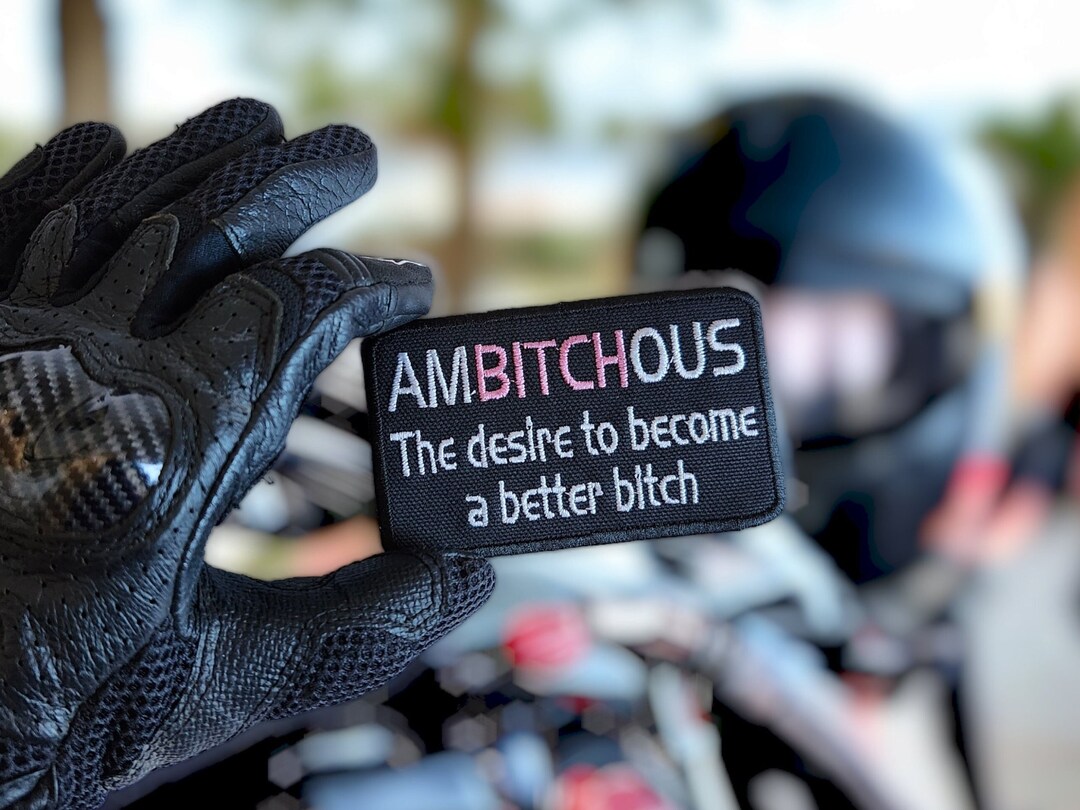 Self Confidence, Funny Novelty Badge, Ambitchous Definition Patch ...