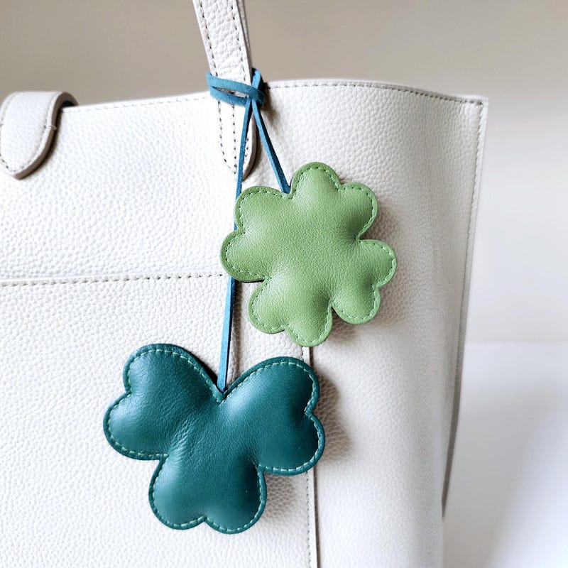 Leather Bag Charm - Etsy