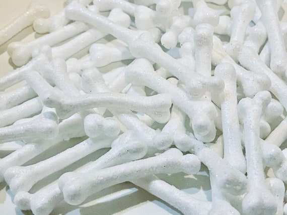 Glittery Foam Bones set of 10 for Halloween Crafts Shadow - Etsy