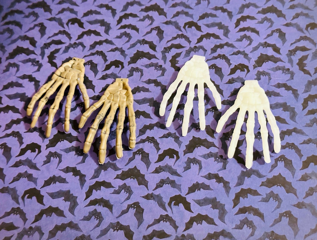 Skeleton Hands for Halloween Arts & Crafts, Cake Toppers, Shadow Boxes ...