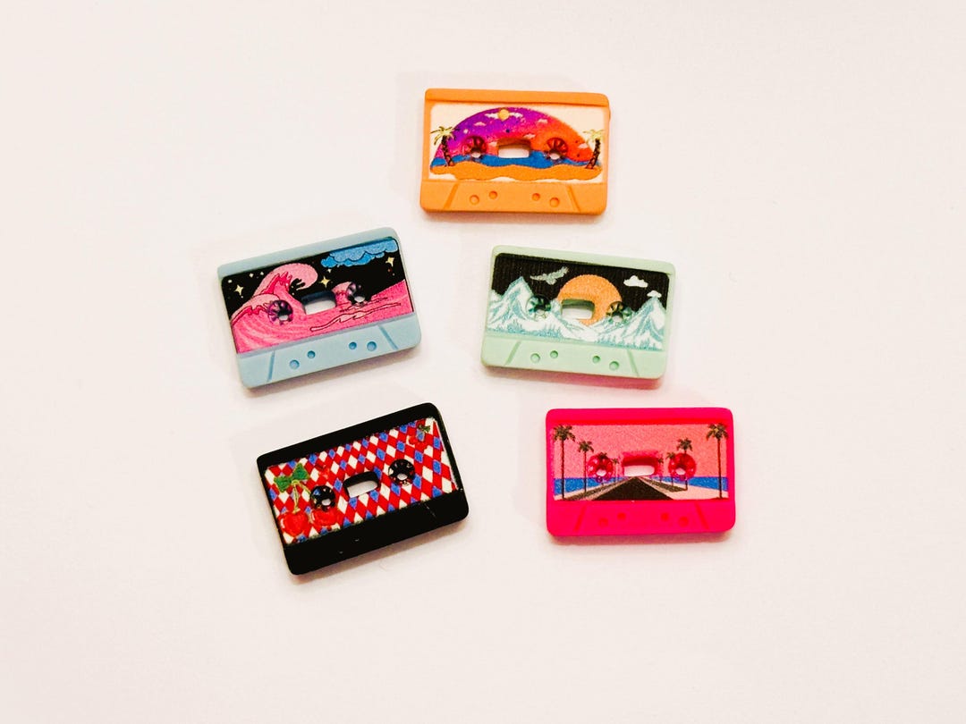 Miniature Cassette Tapes: Dollhouse Craft Embellishments - Set of 5 - Etsy