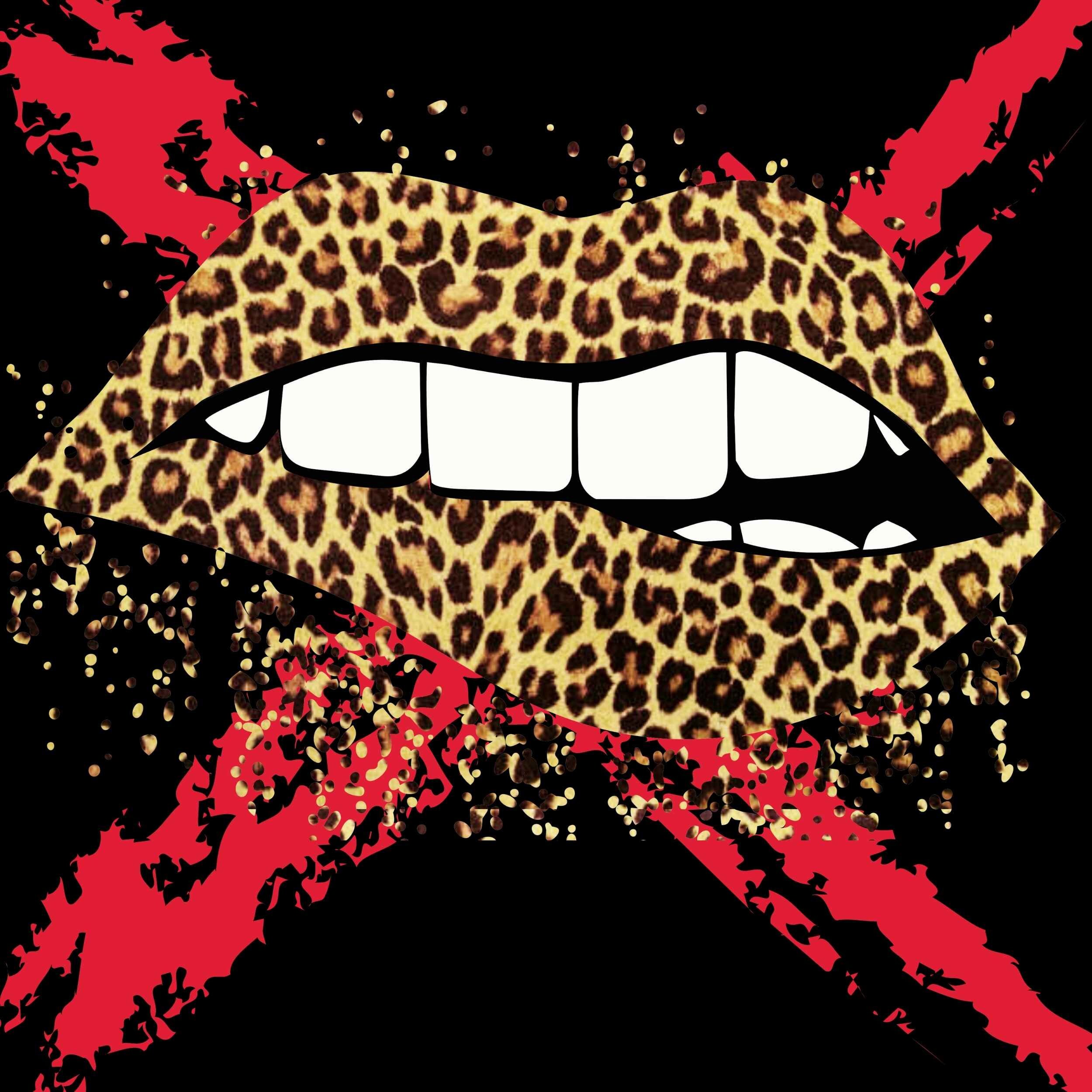 Leopard Lips SVG Leopard Print SVG Leopard Lips Clipart | Etsy Singapore