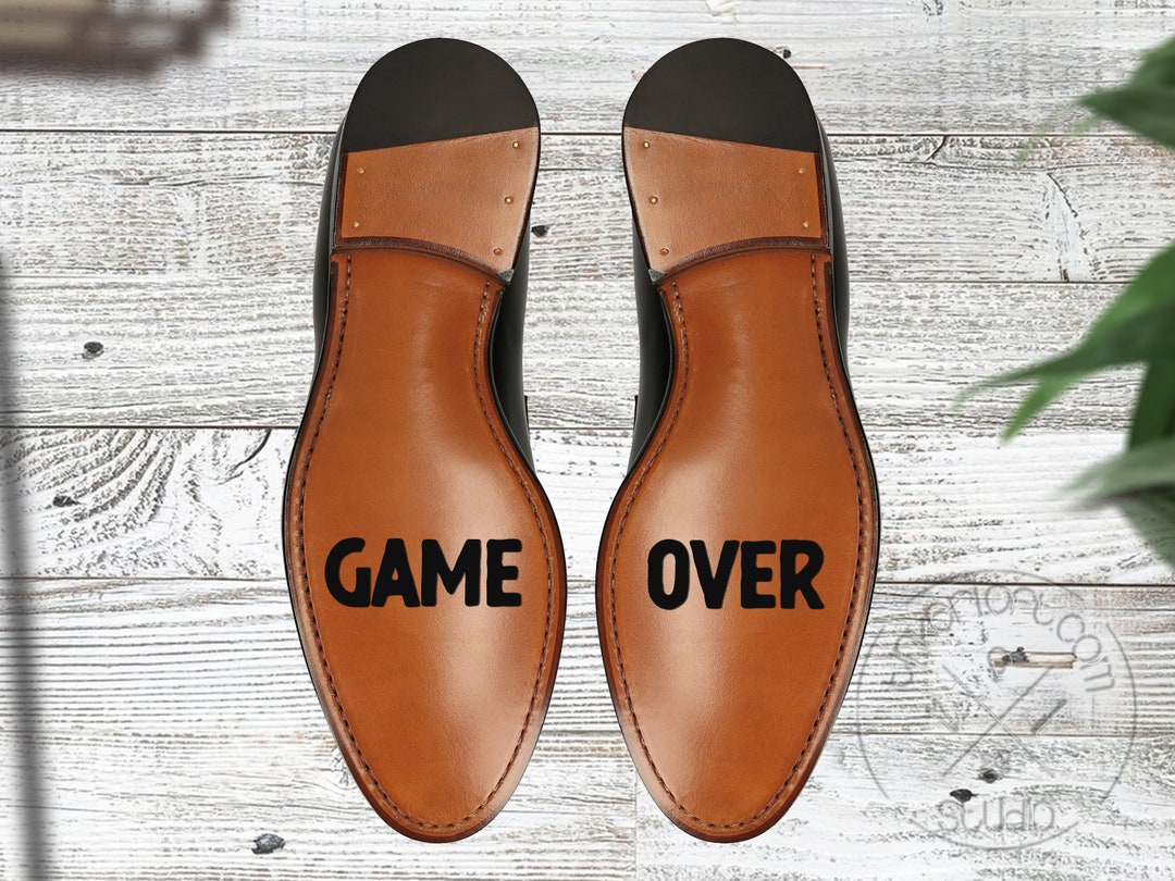 Vinyl Sticker Game Over Wedding Shoes Decoration Wedding Accessories ...