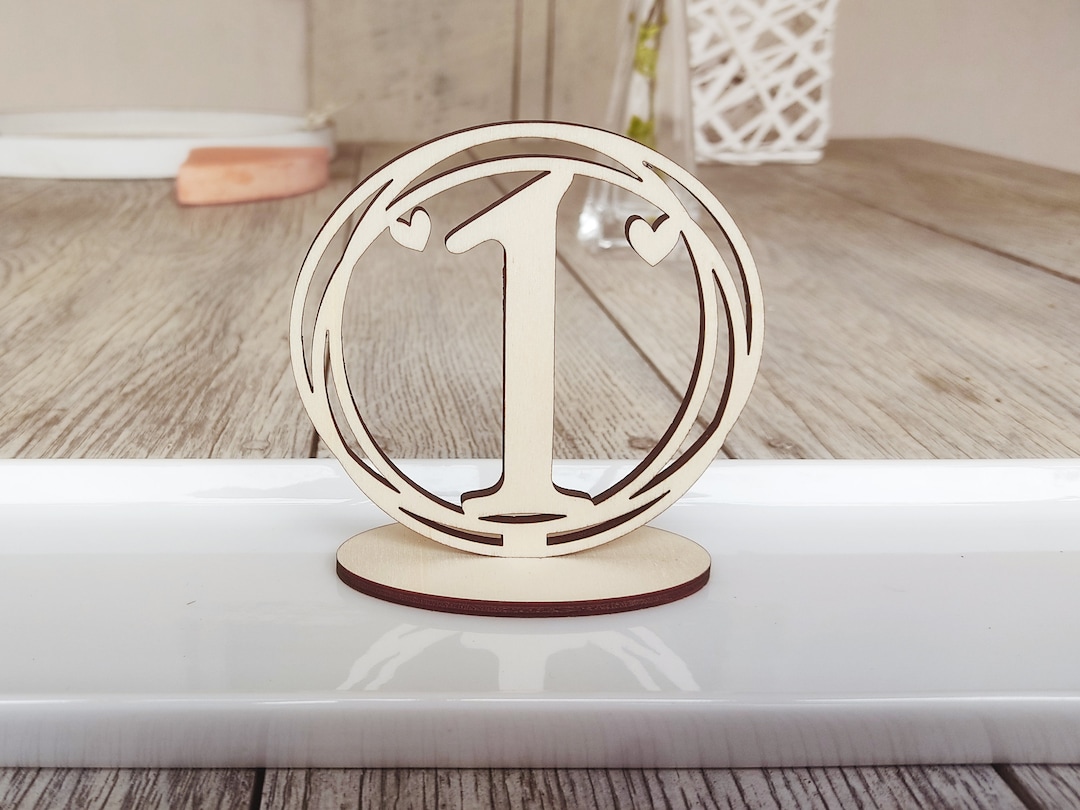 Table Number Wedding Seating Personalized Numbers Guest Number Plates ...