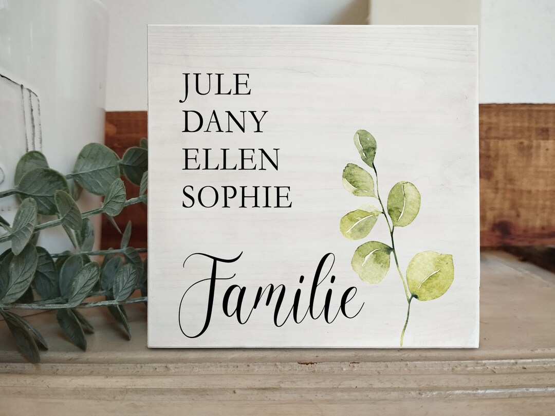 Sign With Family Tree, Floral, Plant, Elegant Designer Sign, Perfect ...
