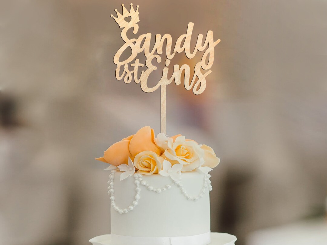 Princess Cake Topper Personalized, Happy Birthday Party, Crown, Cake ...