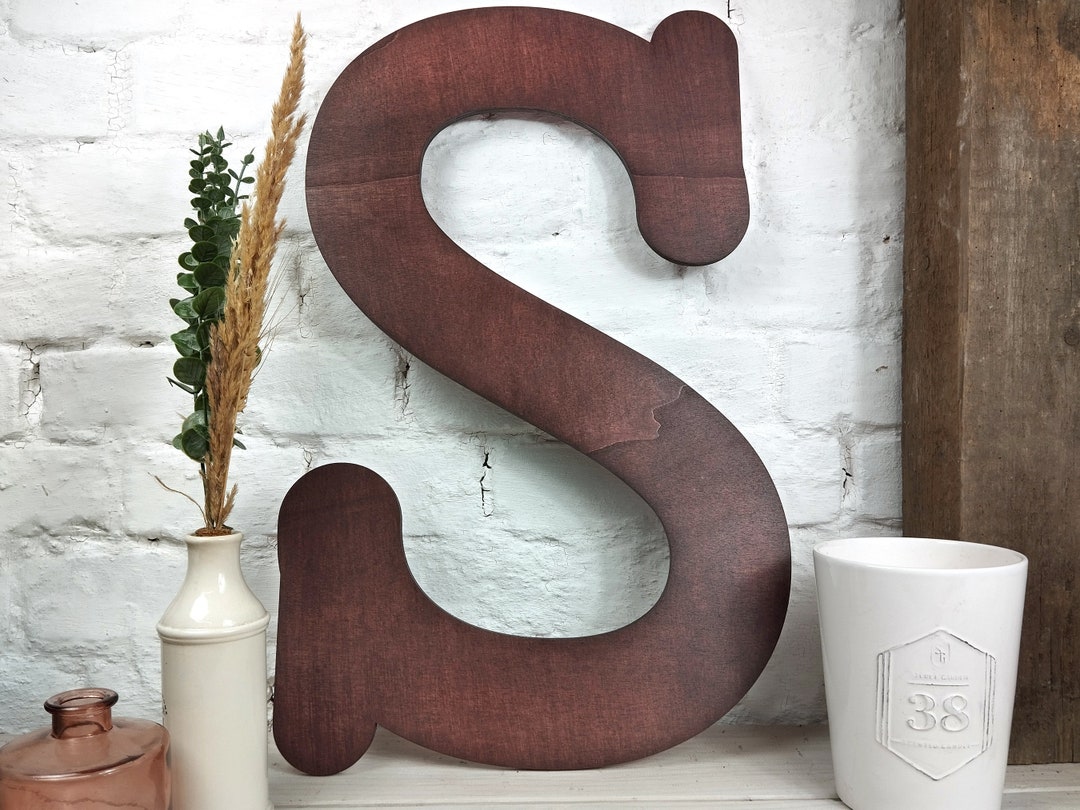 Extra Large Letter, Wall Decor, Wood, Large Letter, Rustic Decor ...