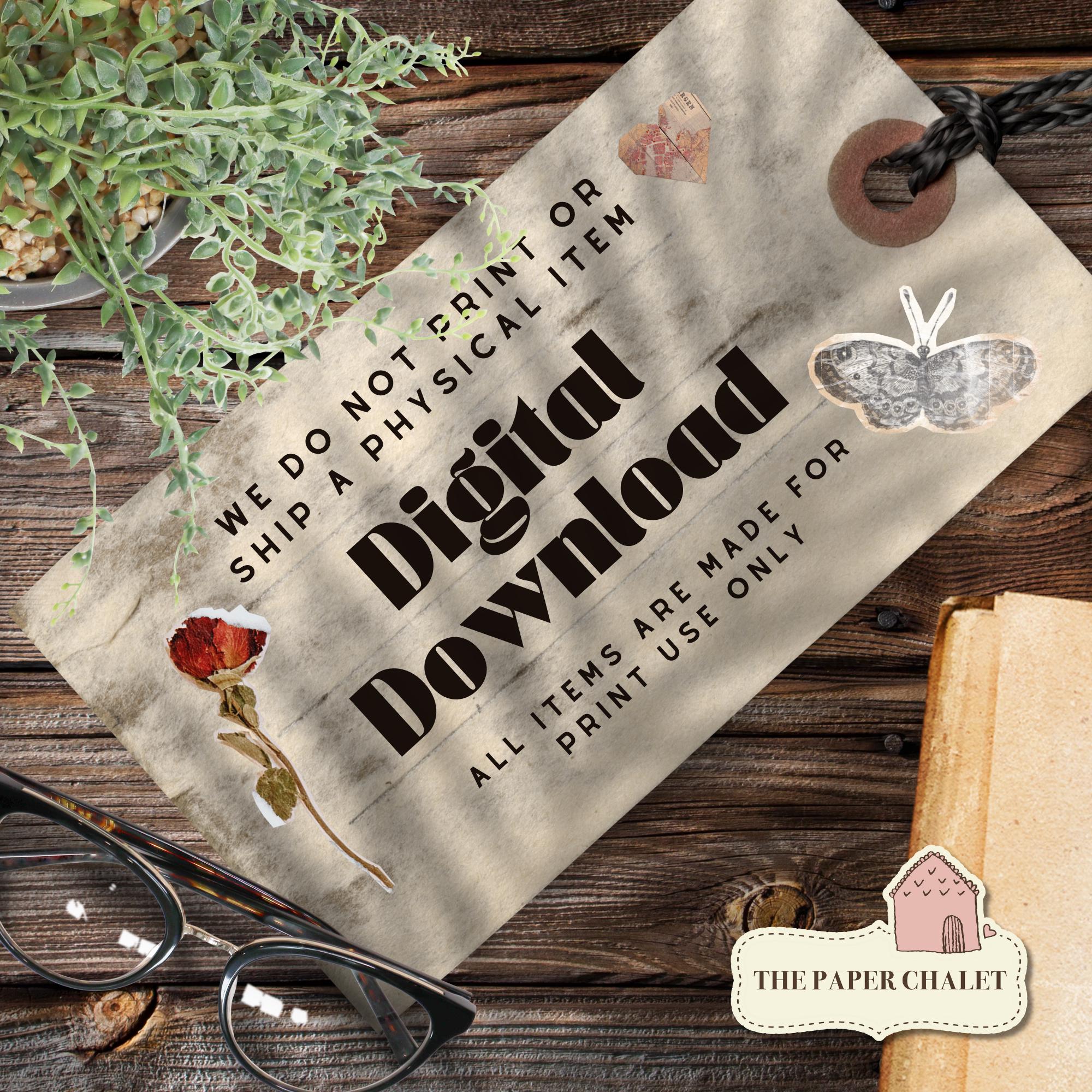Watercolor Wildflower Tags & Mini Envelopes - Printable Botanical ...