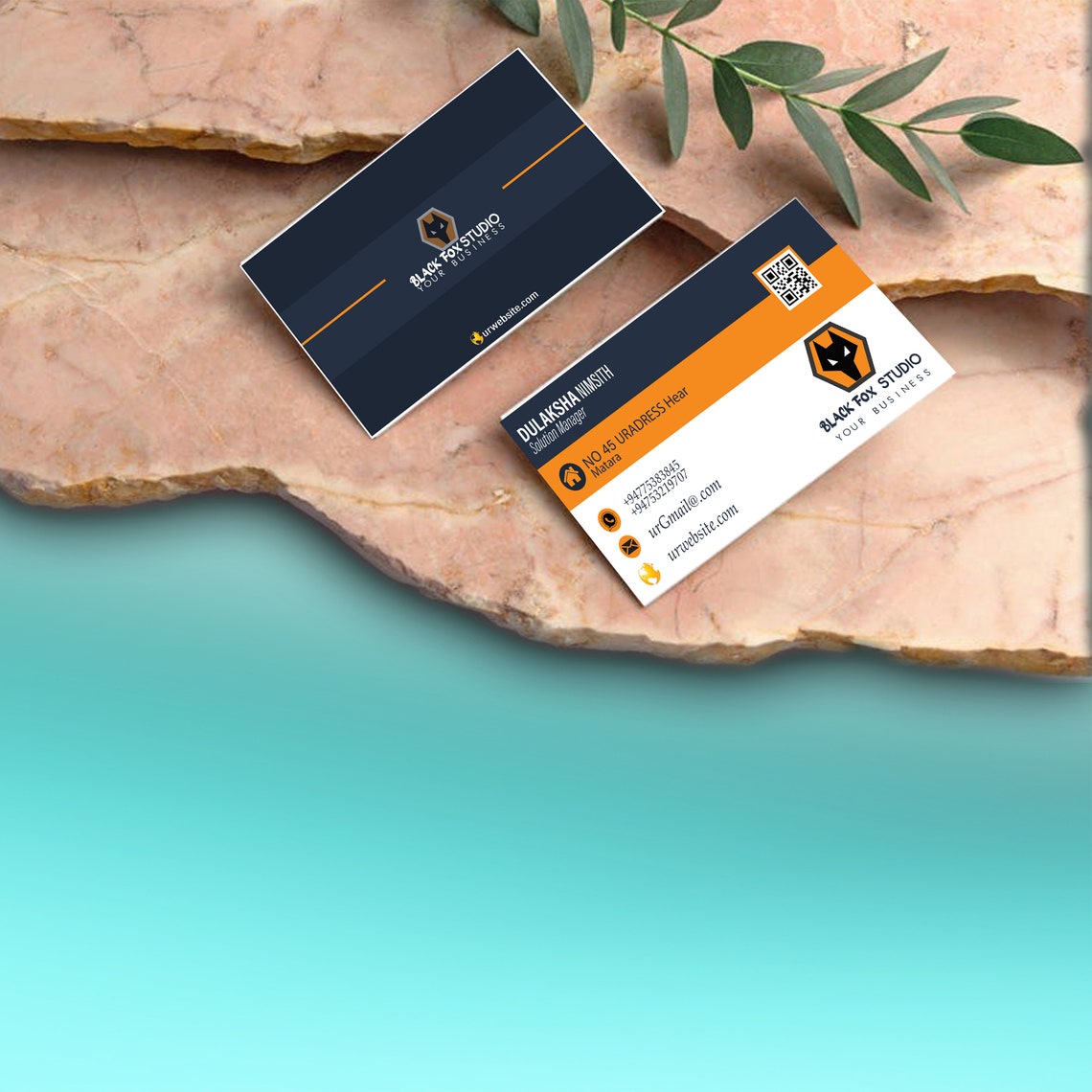 Editable Business Card Template INSTANT DOWNLOAD Printable Business ...