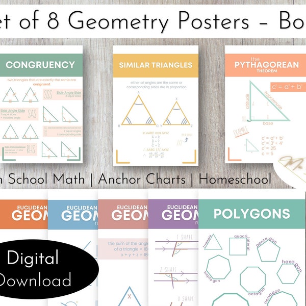 High School Math Printables - Etsy
