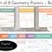 Graphs and Charts Set of 8 Boho Neutral Prints Math Science Biology ...