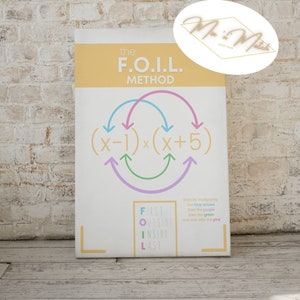 Math High School Classroom Posters10 Pastel Prints for Math Teachers ...