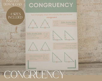 Trigonometric Graphs Printable Math Classroom Decor Boho Neutral Prints ...