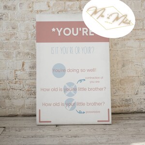 Grammar Posters Printable Boho Classroom Neutral High School English ...