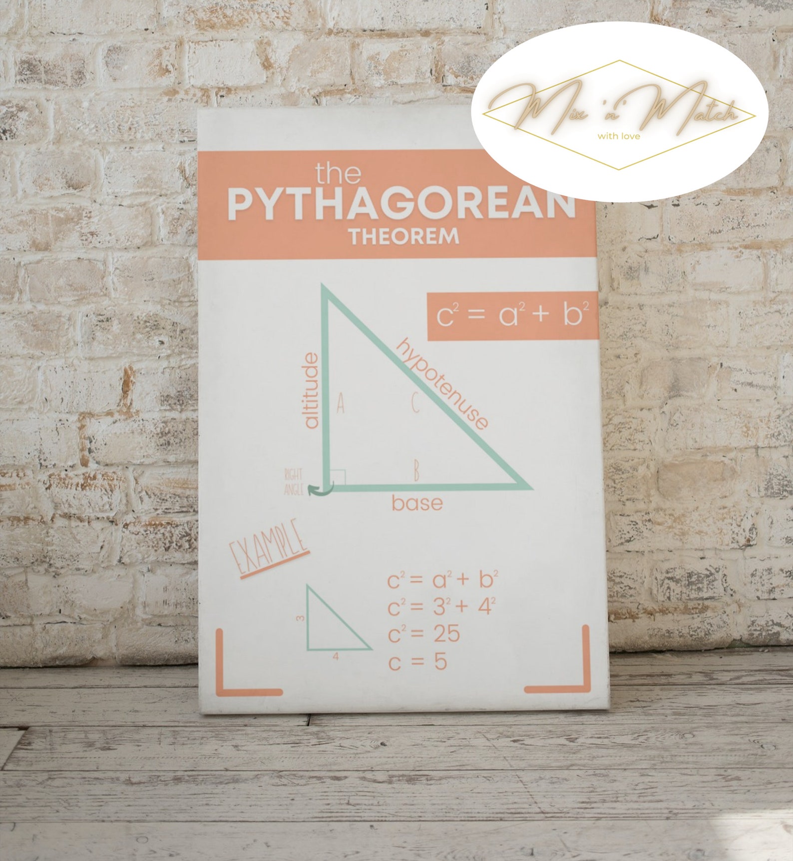 Math Classroom Posters Set of 8 Boho Neutral Prints Math Class Decor ...