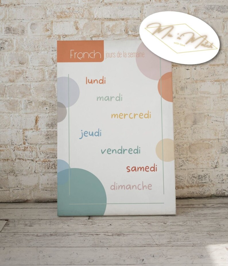 Colorful Days of the Week Posters for Preschool Classroom | Educational ...