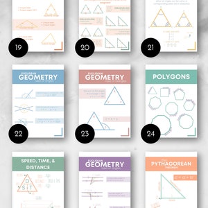 Math Classroom Posters Set of 10 Boho Neutral Prints Classroom Decor ...