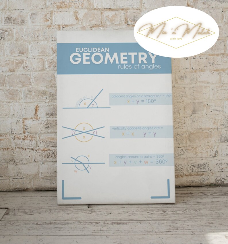 Math Classroom Posters Set of 8 Boho Neutral Prints Math - Etsy