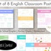 Parts of Speech English Classroom Posters Set of 8 Pastel Prints for ...