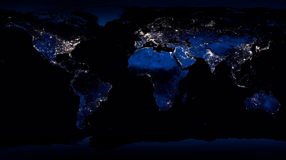 The World at Night Digital Download - Etsy