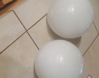 White Milk Glass Globe Pendant Light Fixture Glass Pendant - Etsy