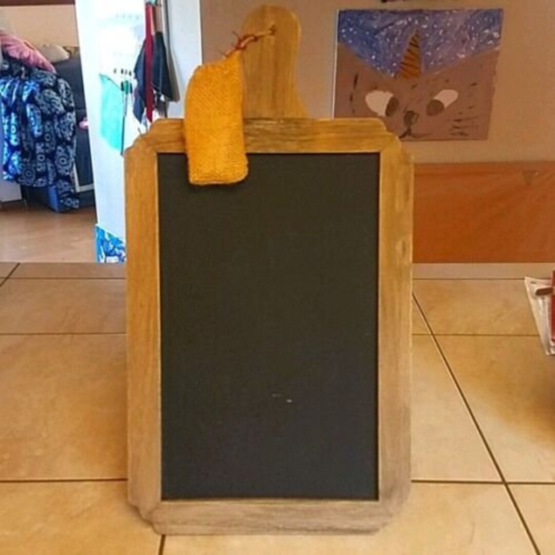 Farmhouse Tabletop Wood Framed Chalkboard Sign Kick Stand or - Etsy