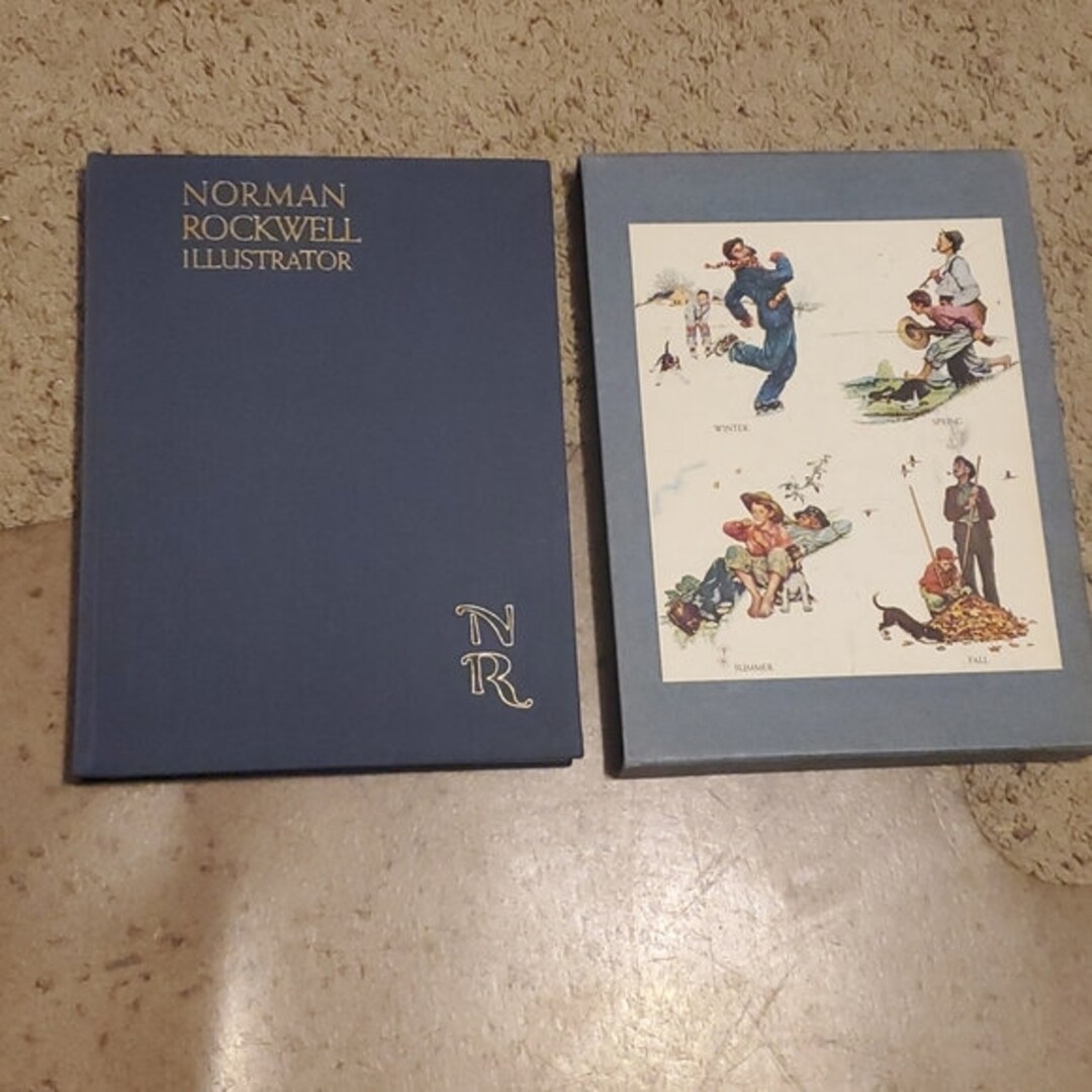 Norman Rockwell Illustrator 1970 Coffee Table Book With Sleeve - Etsy