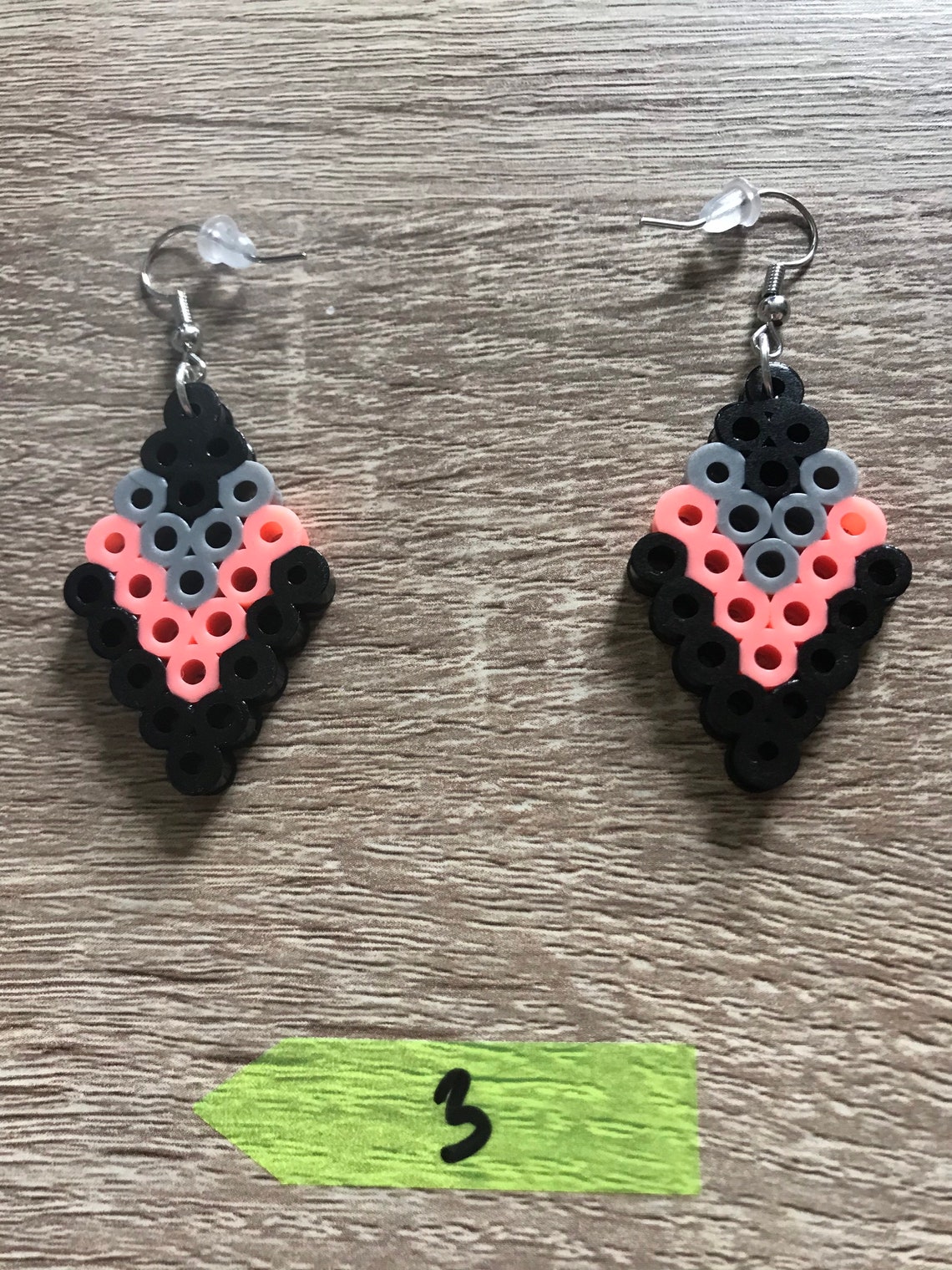 Perler Bead Earrings Etsy