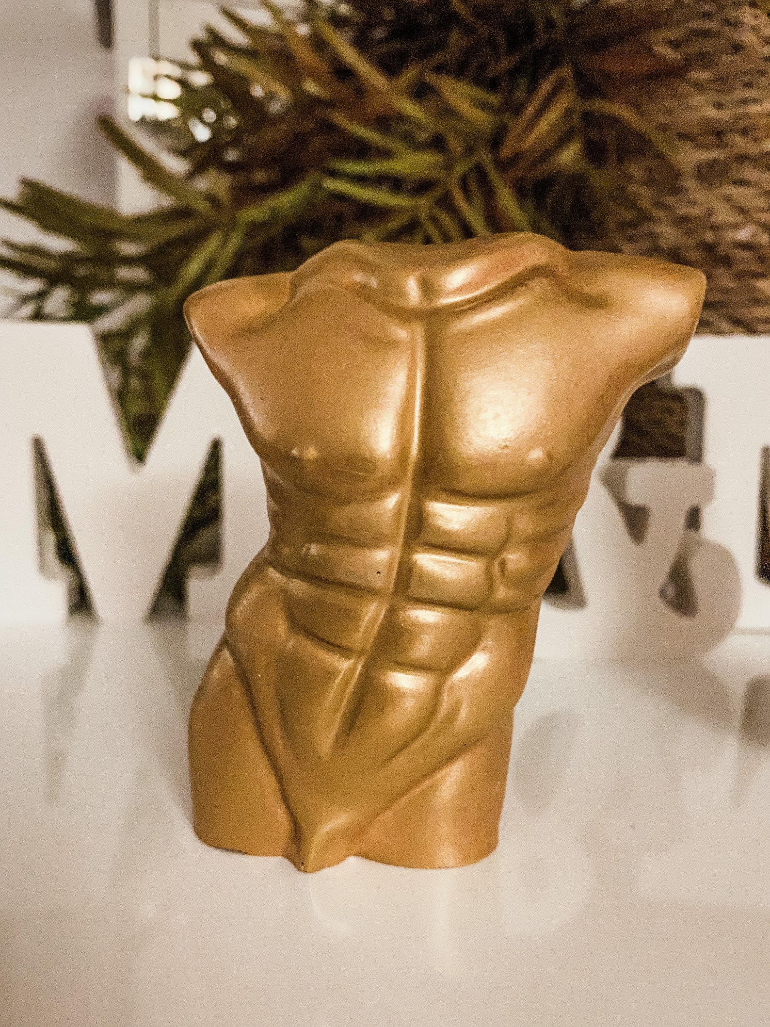 Statue buste homme femme corps or cadeau noël | Etsy